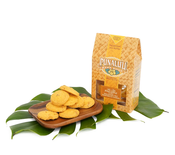 Punalu'u Macadamia Nut Shortbread Cookies - Hualalai Estate Coffee